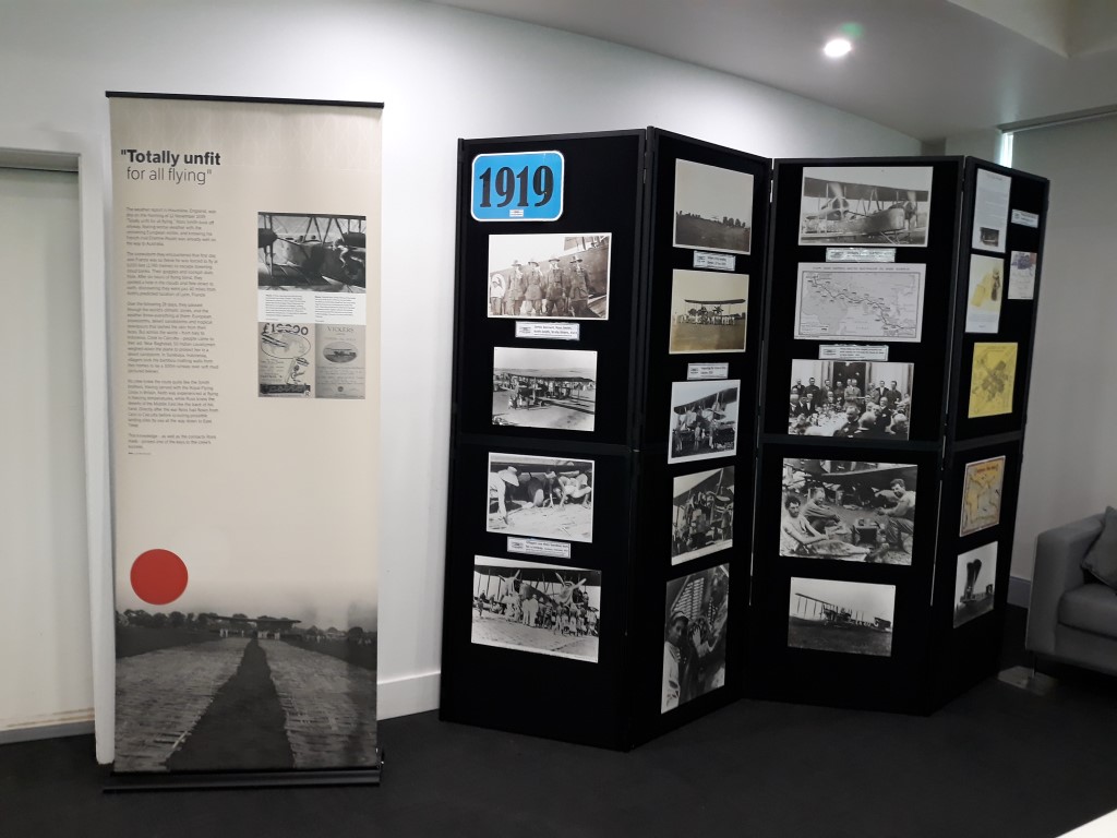 Hamra Centre Library exhibition | Epic Flight Centenary